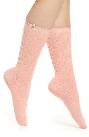 UGG UGG(r) Ribbed Crew Socks Tutu / Petal