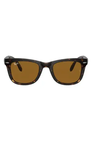 Ray-ban Wayfarer Folding Sunglasses - Light Havana