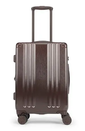 CALPAK Ambeur 22-inch Rolling Carry-on Suitcase - Walnut