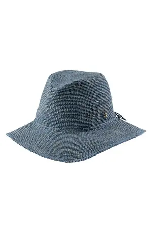 Helen Kaminski Desmonda Raffia Fedora - Misty Lake