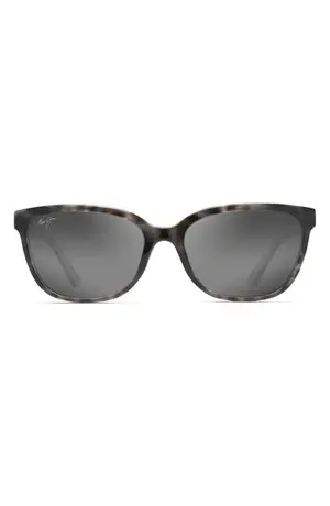 Maui Jim Honi Cat Eye Sunglasses - Grey Tortoise Stripe
