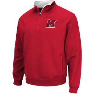 COLOSSEUM Miami University Redhawks Tortugas Logo Quarter-zip Jacket - Red