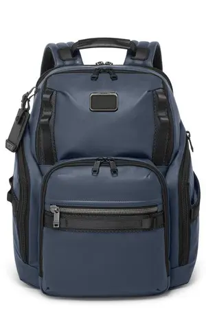Tumi Nylon Backpack - Navy Coated Canvas