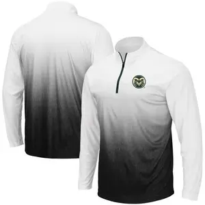 COLOSSEUM Colorado State Rams Magic Team Logo Quarter-zip Jacket - Gray