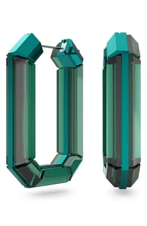 SWAROVSKI Swarovski Lucent Hoop Earrings Emerald