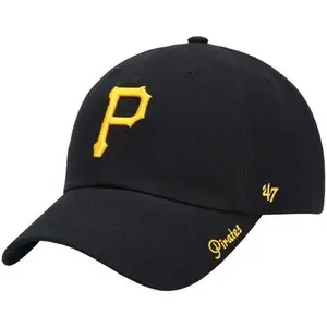 '47 Pittsburgh Pirates Team Miata Clean Up Adjustable Hat - Black