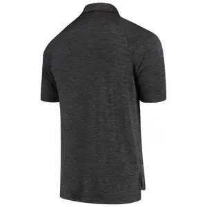 COLOSSEUM Heathered Black Boise State Broncos Down Swing Polo