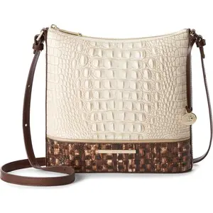 Brahmin Katie Croc Embossed Leather Crossbody Bag - Multi
