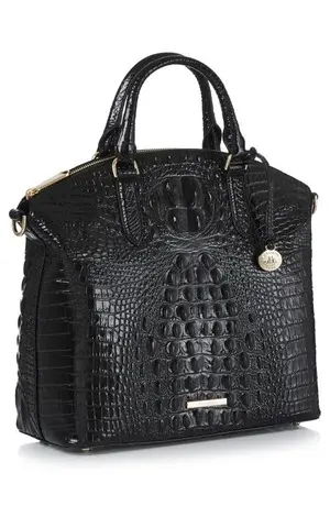 Brahmin Large Duxbury Embossed Leather Satchel