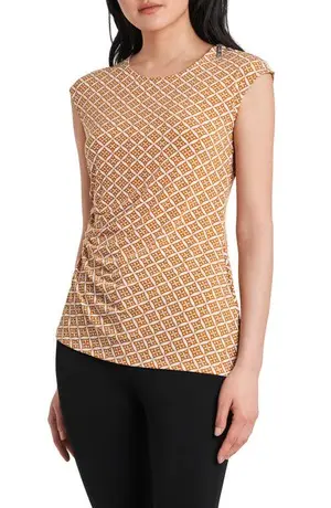 Chaus Geometric Knit Top