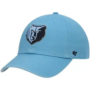'47 Memphis Grizzlies Team Clean Up Adjustable Hat - Light Blue