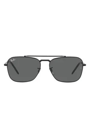 Ray-ban Caravan Square Sunglasses - Black/dark Grey