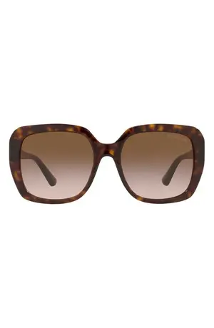 Michael Kors Michael Kors 57mm Square Sunglasses Dark Tort