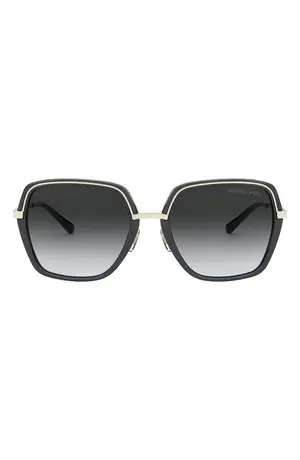 Michael Kors Michael Kors 57mm Square Sunglasses Gold Black
