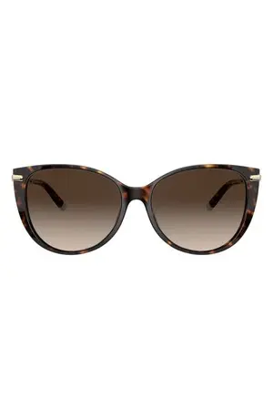 Tiffany & Co. 57mm Gradient Cat Eye Sunglasses - Havana/brown Gradient