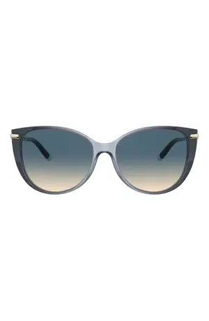 Tiffany & Co. 57mm Cat Eye Sunglasses - Opal Blue