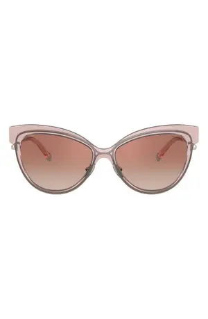 Tiffany & Co. Tiffany & Co. 57mm Cat Eye Sunglasses Warm Pink/ Pink Orange