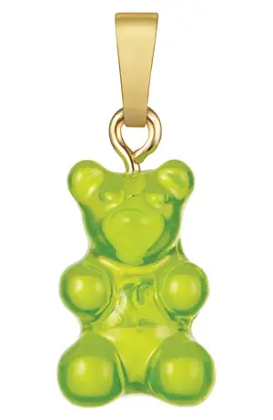 CRYSTAL HAZE Nostalgia Bear Pendant Green