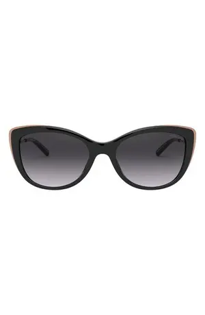 Michael Kors 55mm Gradient Cat Eye Sunglasses - Black/ Dark Grey Gradient
