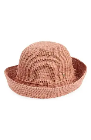 Helen Kaminski Provence 10 Packable Raffia Hat Peony