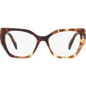 Prada Prada 52mm Cat Eye Optical Glasses Brown Tort