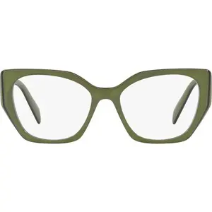 Prada Prada 52mm Cat Eye Optical Glasses Green