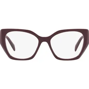 Prada Prada 52mm Cat Eye Optical Glasses Red