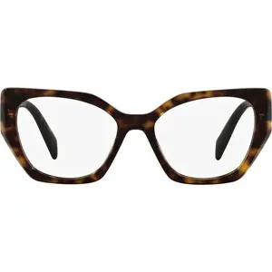 Prada 52mm Cat Eye Optical Glasses - Tortoise/demo Lens