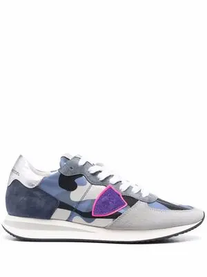 Philippe Model Trpx Camouflage-print Sneakers - Blue