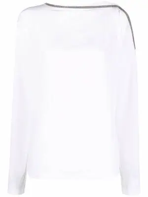 Brunello Cucinelli Cold-shoulder Blouse