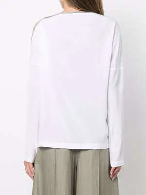 Brunello Cucinelli Cold-shoulder Blouse