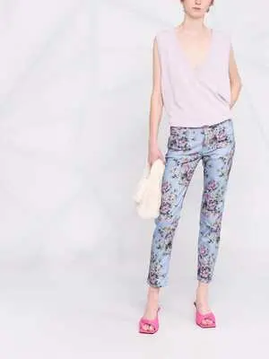 Dsquared2 Floral Print Skinny Trousers