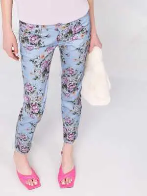 Dsquared2 Floral Print Skinny Trousers
