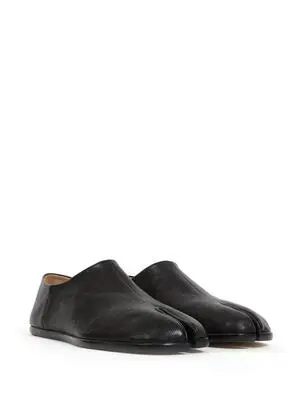 MAISON MARGIELA Tabi Leather Babouche Shoes - Black