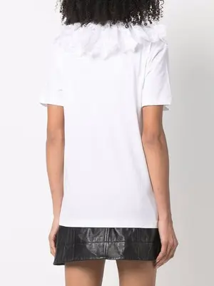 PATOU Detachable Lace-collar T-shirt