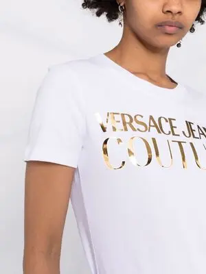 Versace Logo-print T-shirt - White