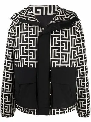 Balmain Logo-print Padded Jacket - Black