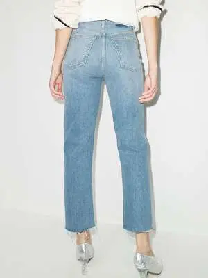 RE/DONE 70s Stone Pipe Straight-leg Jeans - Blue