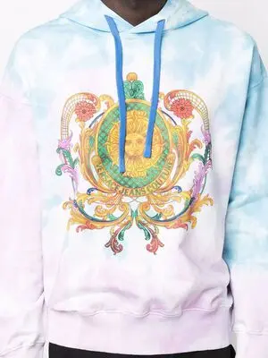 Versace Barocco-print Tie-dye Hoodie
