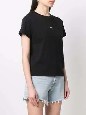 A.p.c. Logo-print Short-sleeve T-shirt - Black