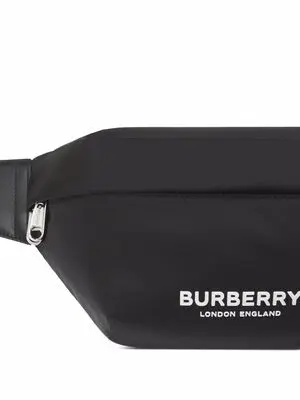 Burberry Logo-print Belt Bag - Black