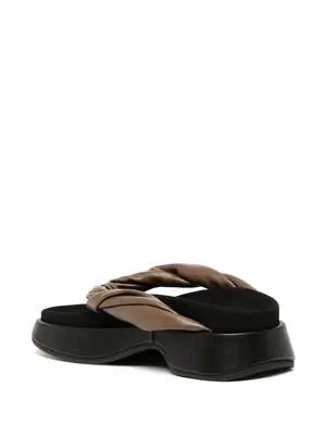 REIKE NEN Twisted-strap Platform Flip Flops