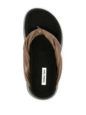 REIKE NEN Twisted-strap Platform Flip Flops