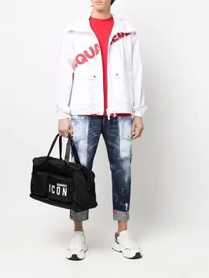 Dsquared2 Logo-print Cargo-pocket Hoodie