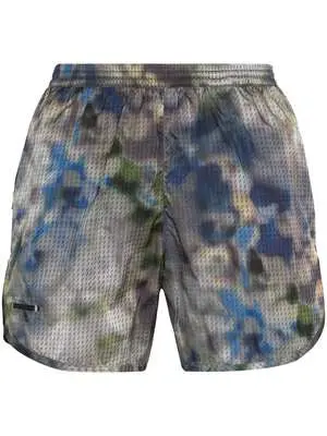 TRIBE AND TRUE Silver Lake Abstract Print Swim Shorts