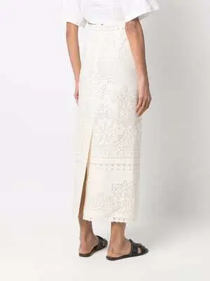 Valentino Garavani High-waisted Lace Skirt