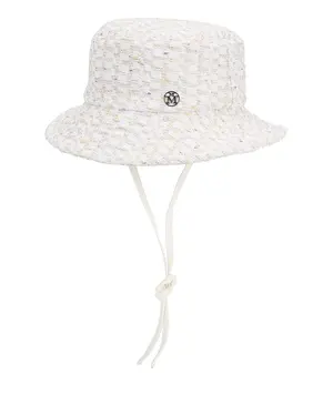 MAISON MICHEL Angele Metallic Tweed Bucket Hat
