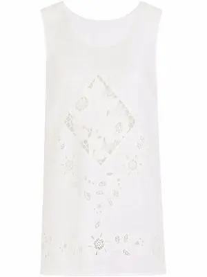 Dolce & Gabbana Embroidered Linen Tunic