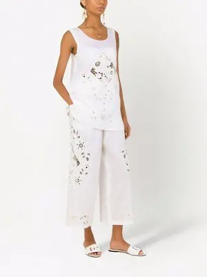 Dolce & Gabbana Embroidered Linen Tunic