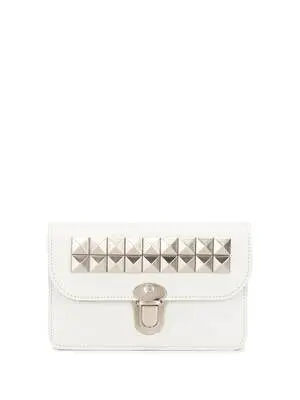 Comme Des Garçons Studded Leather Wallet - White